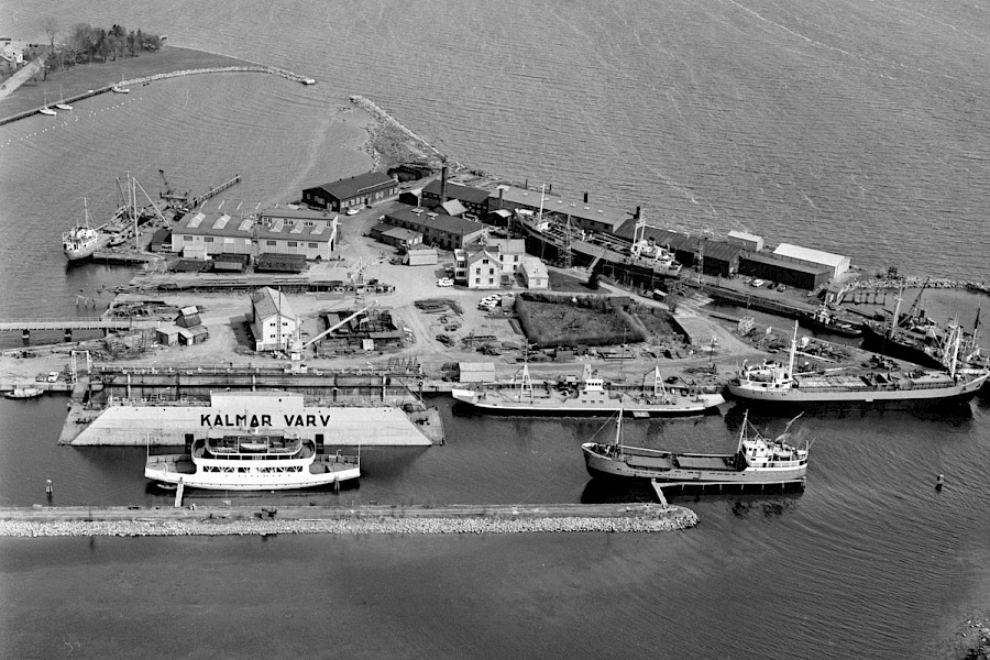 Varvsholmen och Kalmar Varv - Nu och då